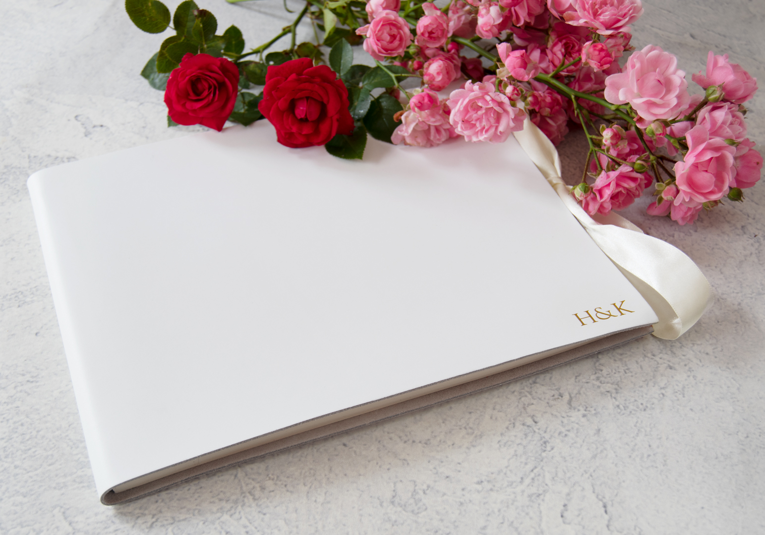 Personalised Puro Extra Large Leather Guest Book | Personalised ...